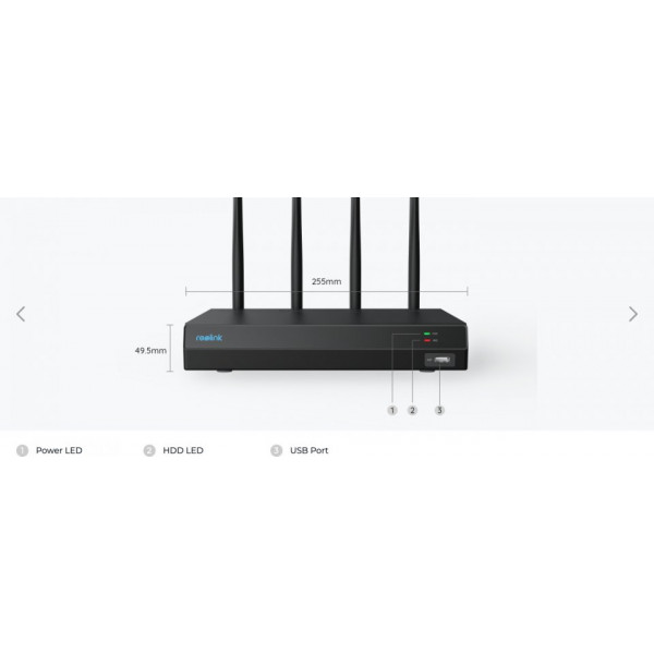 Reolink RLN12W WiFi 6 -NVR-inspelare｜e-ville.com