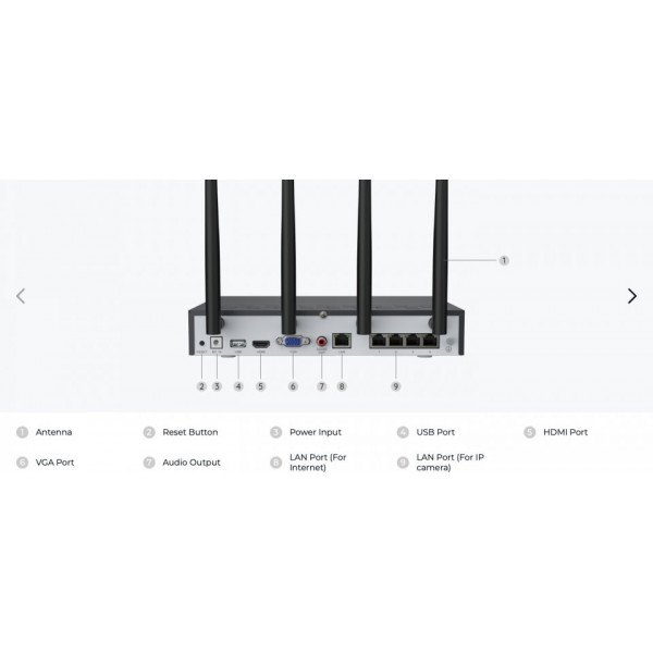 Reolink RLN12W WiFi 6 -NVR-inspelare｜e-ville.com