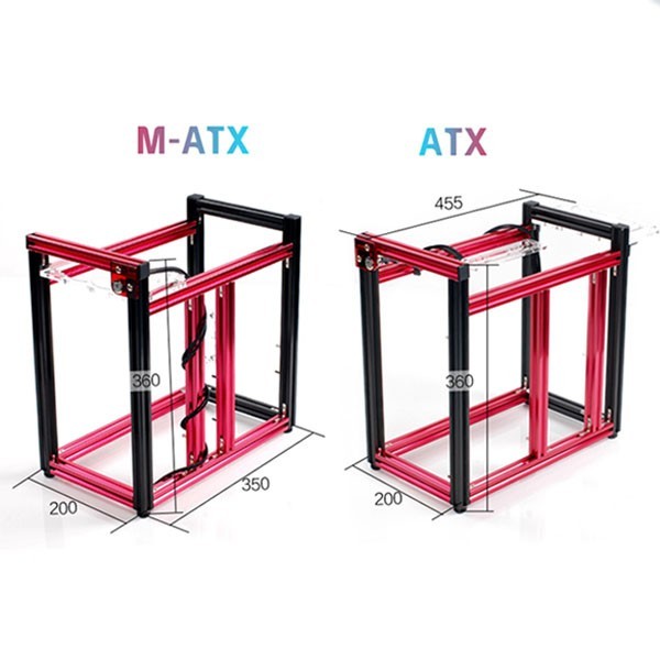 QDIY JMK8 ATX/M-ATX dator chassi