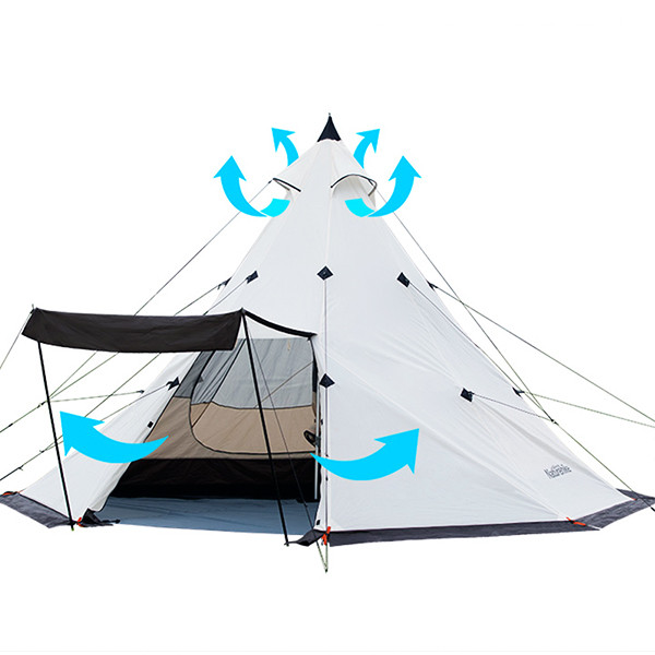 NatureHike Pyramid tiipii +5 hengen teltta