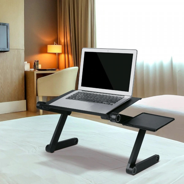 Laptopbord i aluminium justerbart