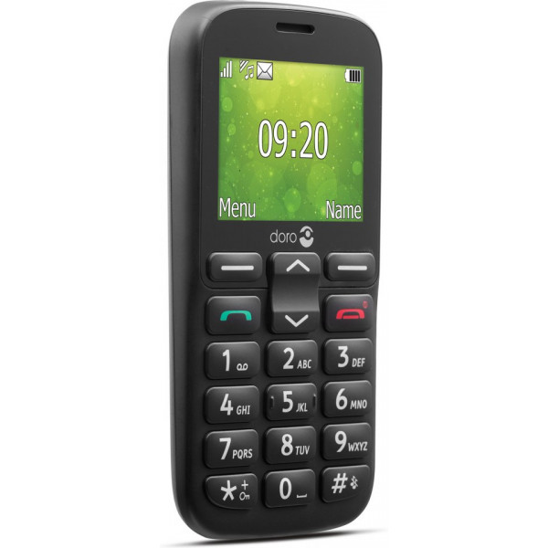 Doro 1382 senior-telefon Dual-SIM, sort
