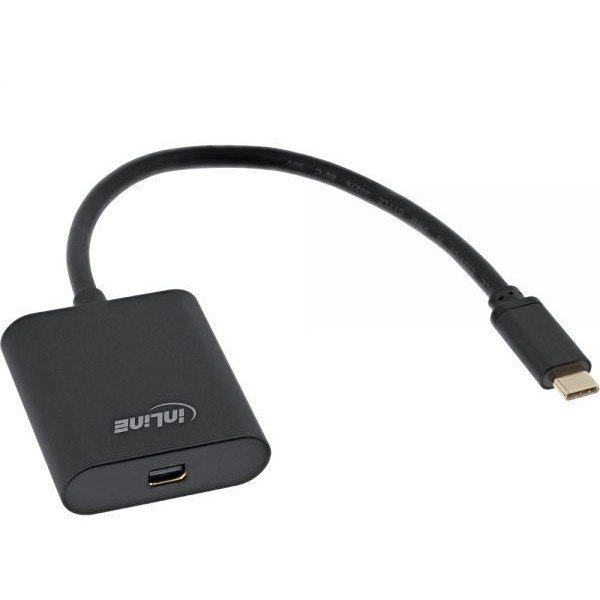 InLine USB-C - Mini DisplayPort -adapteri, musta｜e-ville.com