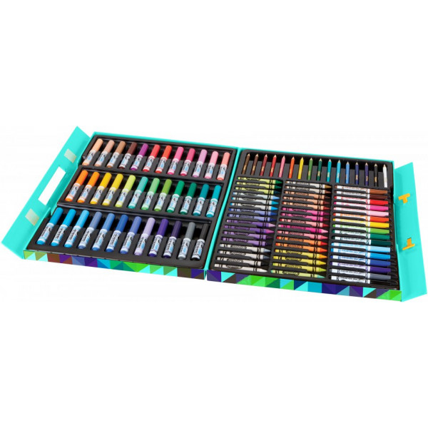 Crayola Big Colouring Case - taidesalkku, 100 osaa｜e-ville.com